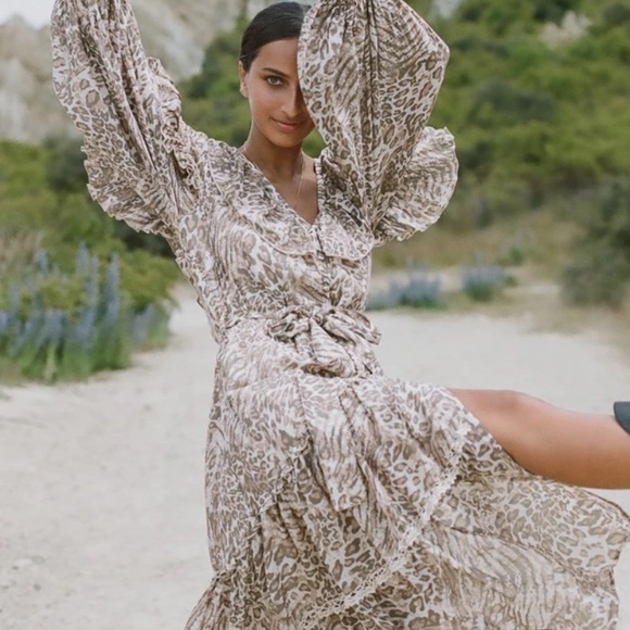 Spell | Dresses | Spell The Gypsy Collective Leopard Print Ada Gown ...